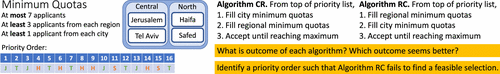 Algorithms for Affirmative Action | INFORMS Transactions on Education