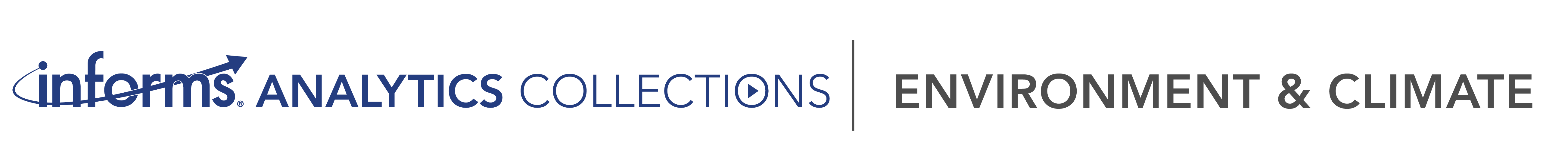 INFORMS Analytics Collections: Environment and Climate